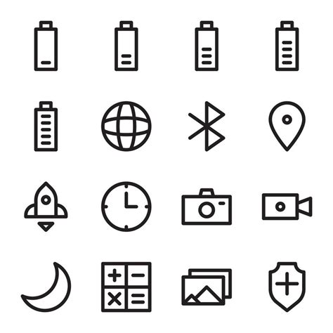 User Interface Icons Set Of UI Icons With Outline Style 22014095 Vector Art At Vecteezy