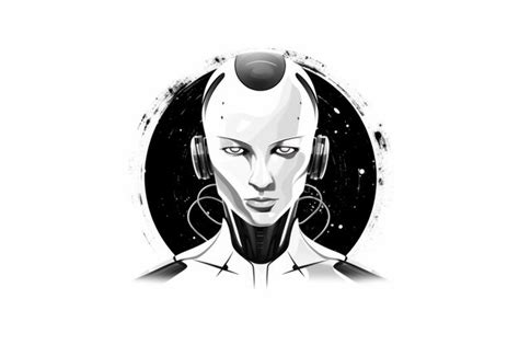 robot face icon symbolizing ai premium ai generated image