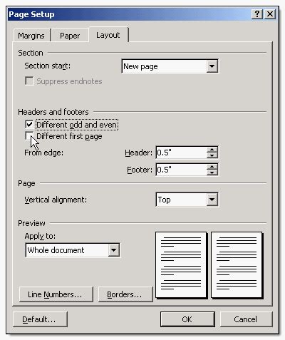 Using Headers And Footers