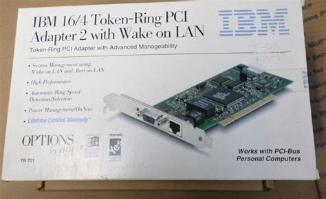 IBM 16 4 Token Ring PCI Adapter 2 With Wake On LAN Higher Intellect Vintage Wiki