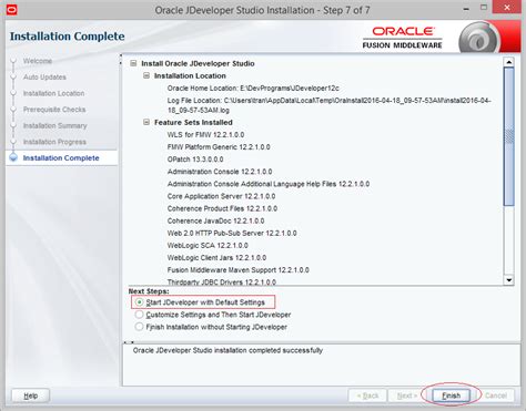 Installer Oracle Jdeveloper 12c Sous Windows
