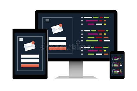 Ui Ux Design And Development Concept On Laptop Screen On Modern Desk Stock Image Image Of