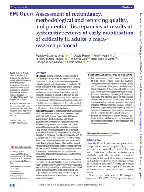 pdf assessment of redundancy methodological and reporting quality