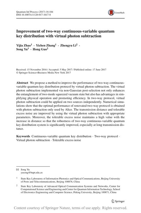 Improvement Of Two Way Continuous Variable Quantum Key Distribution