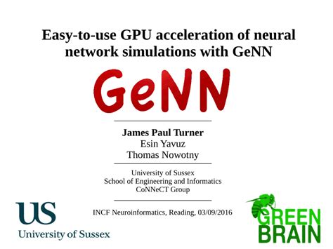 Pdf Easy To Use Gpu Acceleration Of Neural Network Simulations With Genn