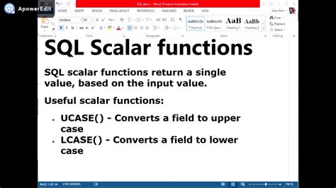 Database Sql Queries And Functions Youtube