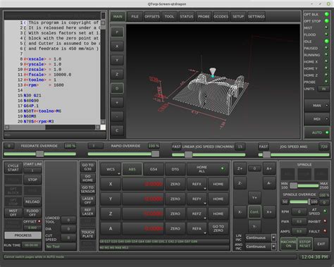 Sample Qtvcp Screens Page LinuxCNC