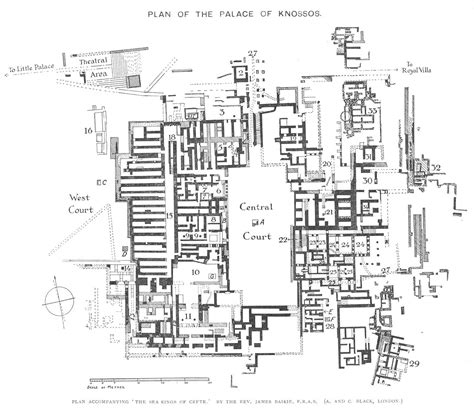 Plan Of The Palace Of Knossos