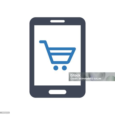 Mobile Shopping App Icon Stock Illustration Download Image Now