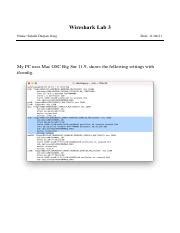 CN Wireshark Lab 3 Pdf Wireshark Lab 3 Name Sakshi Darpan Garg Date 11 04 21 Fi My PC Uses