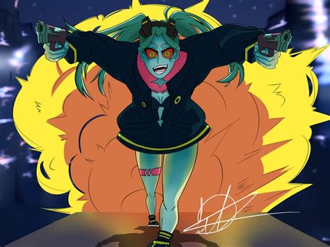 Rebecca Cyberpunk And 1 More Danbooru