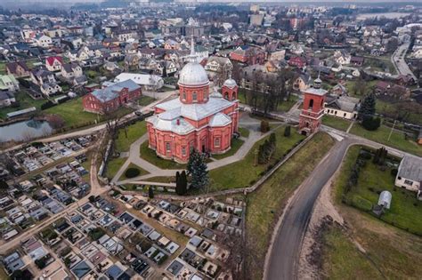 Premium Photo | Utena church in a small lithuanian town utena from the ...
