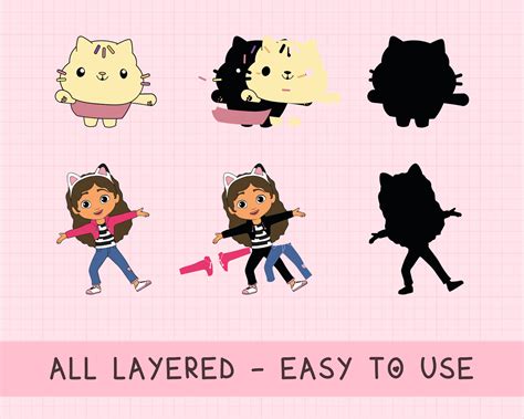 Gabbys Dollhouse Svg Gabby Bundle Svg For Cricut Gabbys Etsy Australia