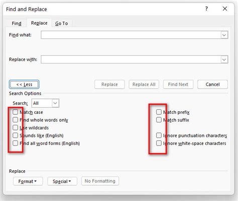 fix word find and replace not working [tested methods]