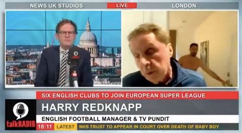 Topless Jamie Redknapp Interrupts Dad Harry S TalkRadio Interview By Running Into Shot The US Sun