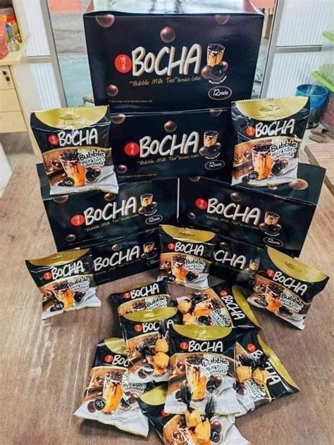 🥤bocha Bubble Milk Tea Chocolate🥤 ขนม ของฝากจากมาเล