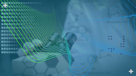 Animation Of Data Processing And Chemical Structures Over Diverse Lab