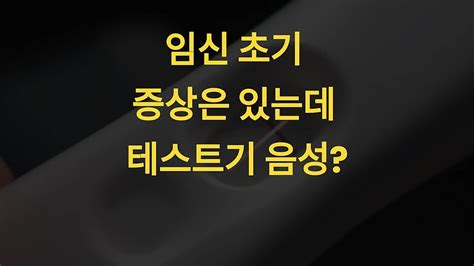 🤔 임신 초기 증상은 있는데 테스트기 음성 꼭 알아야 할 5가지 이유와 대처법