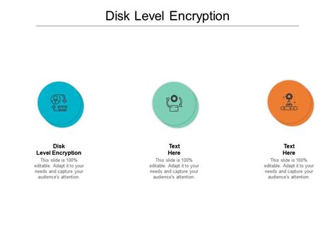 Disk Level Encryption Ppt Powerpoint Presentation Layouts File Formats