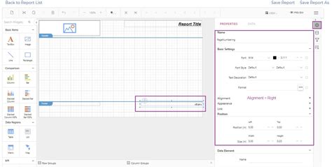 Add Custom Log Report Step 3 Report Design Header Footer And