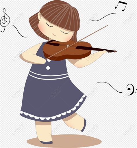 바이올린 소녀 Png 일러스트 무료 다운로드 Lovepik