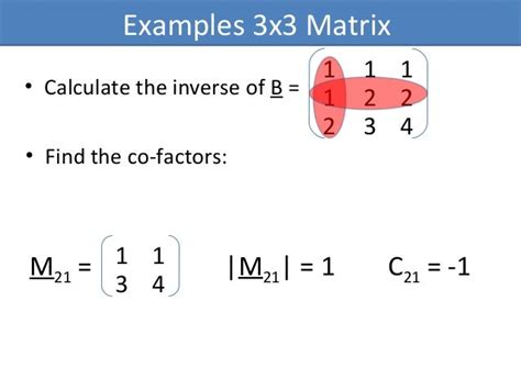 Co Factor Matrix
