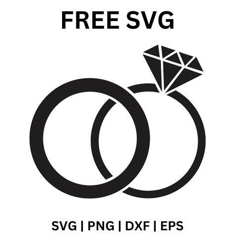 Wedding Rings Svg Free Cut File For Cricut And Silhouette Rnosa Ltd 8svg