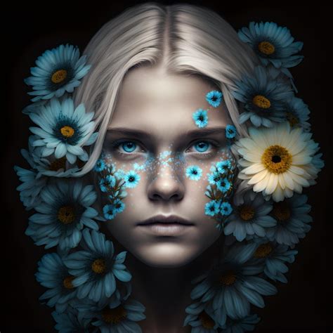 Hermoso Rostro De Mujer Con Ilustración 3d Exótico Y Fashion Con