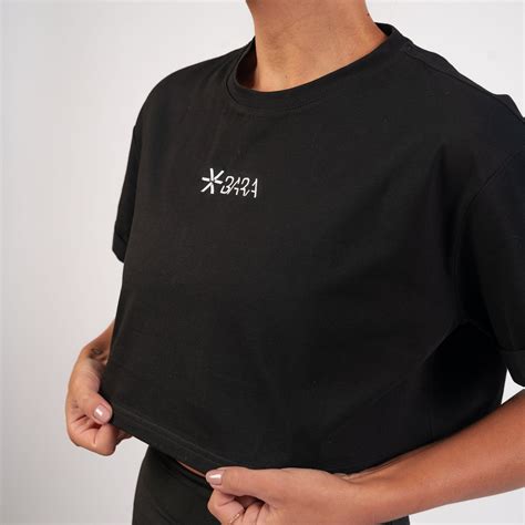 Black Crop Top Buy Womens T Shirts At Bara Sportswear Bara Sportswear