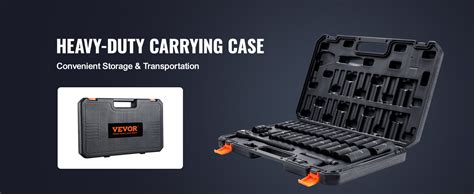 Vevor Drive Impact Socket Set Piece Socket Set Sae And Metric Mm Point