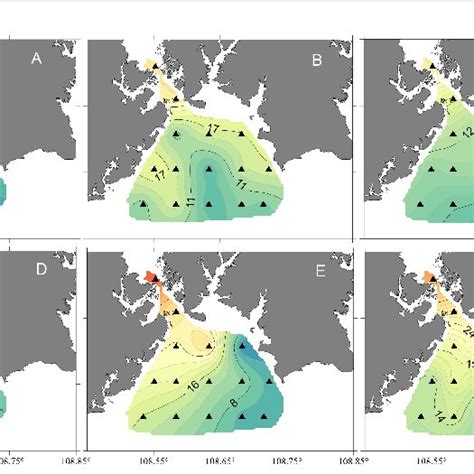 Map Showing The Temporal And Spatial Distributions Of Dissolved