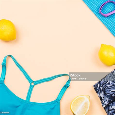 피트 니스 장비 여자 운동 액세서리 및 옷 평면 누워 평면도 피트 니스 배경 0명에 대한 스톡 사진 및 기타 이미지 0명 가냘픈 개인 장식품 Istock