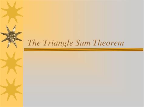 PPT The Triangle Sum Theorem PowerPoint Presentation Free Download ID 6412587