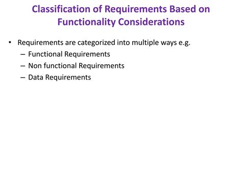Solution Classification Of Requirements Engineering Studypool