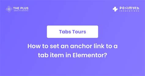 How To Set An Anchor Link To A Tab Item In Elementor The Plus Addons For Elementor