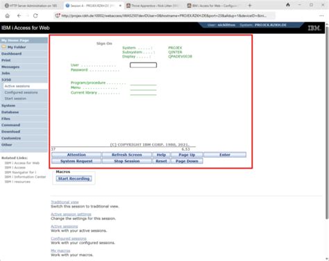 IBM I Access For Web Configure Nick Litten IBM I AS400 ISeries Software Developer