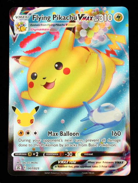 Flying Pikachu Vmax 2021 Pokemon Celebrations 7 Barnebys