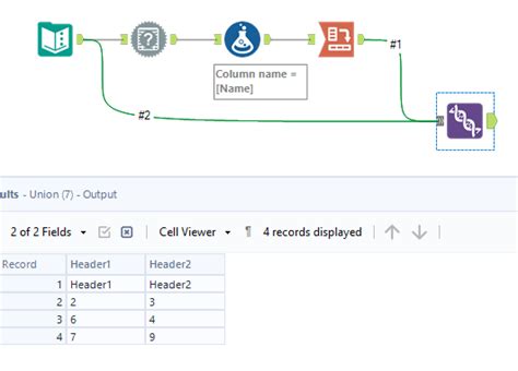 copy the header to row 1 alteryx community