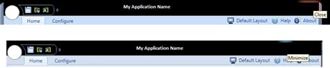 C Black Layer On Top Of Title Bar Minimizemaximizeclose In Win7