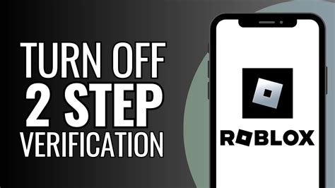 How To Turn Off 2 Step Verification On Roblox Youtube