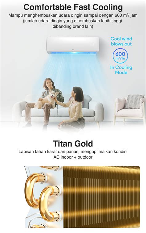 Jual Tcl Ac Tac 05 Csd Xbs 0 5 Pk Ac Low Watt [indoor Outdoor Only] 1 2 Pk Mini Full Set 1