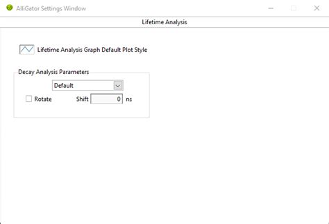 Settings Window — Alligator 1 00 Documentation
