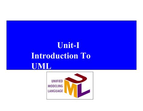 Unit 1 Uml Uml Unit I Introduction To Uml Building Blocks Of Uml Things In Uml Structural