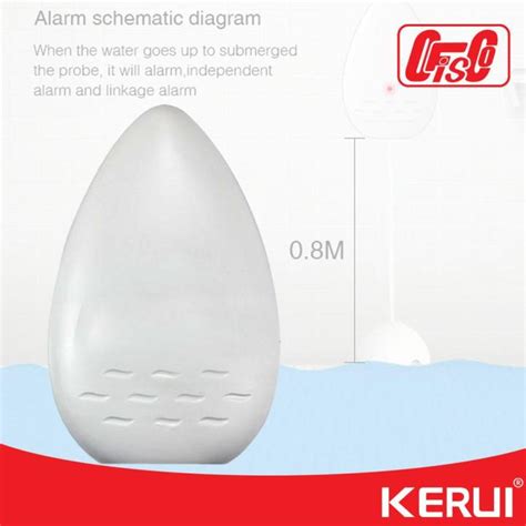 Kerui 120db Water Leakage Sensor Alarm Water Leak Detector Kr Wd51 White Lazada Ph