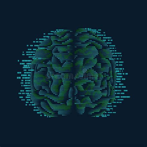 binary brain stock illustration illustration of cerebral 2869692