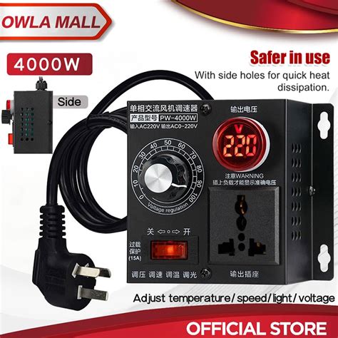 AC V W SCR Voltage Regulator Dimmers Motor Speed Controller Thermostat Electronic