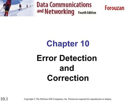 Data Communication And Networking Error Detection And Correction Ppt