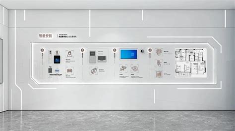 简约企业文化墙设计案例分享｜展厅设计