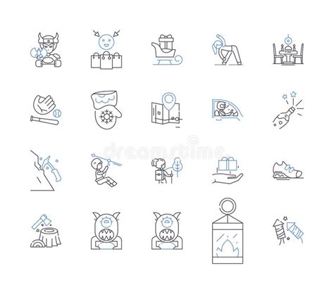 Mindfullness Line Icons Collection Self Awareness Introspection Self Reflection Inner Peace