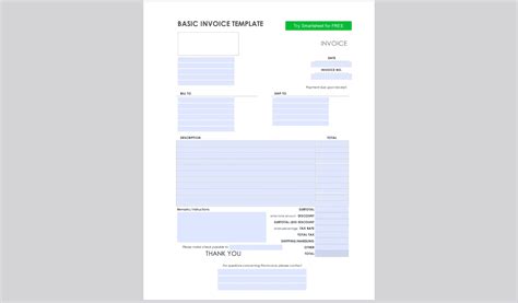 Fillable Invoice Template Pdf Fillable Invoice Template Invoice